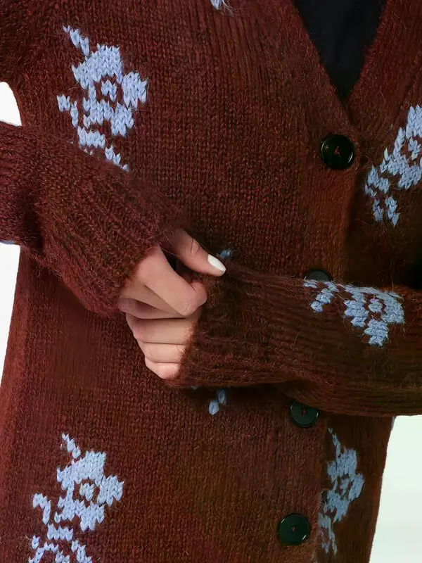 JIL SANDER Floral-print Cardigan