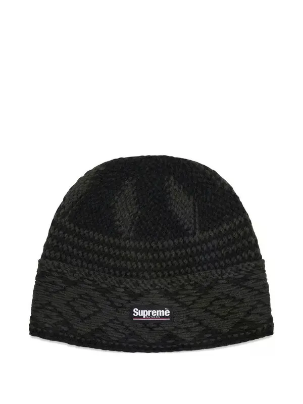 Supreme Logo-patch Beanie - Black