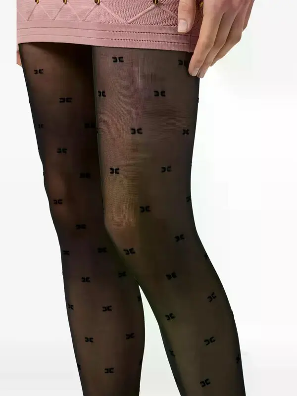 Elisabetta Franchi Logo Pattern Tights