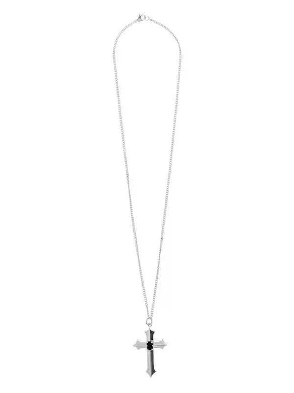 MISBHV Cross Pendant Necklace - Silver