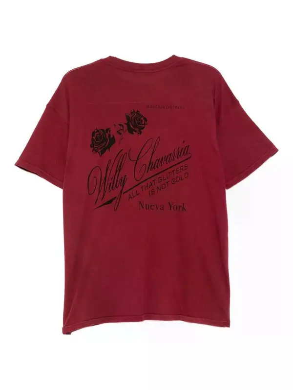 WILLY CHAVARRIA Rose-print T-shirt