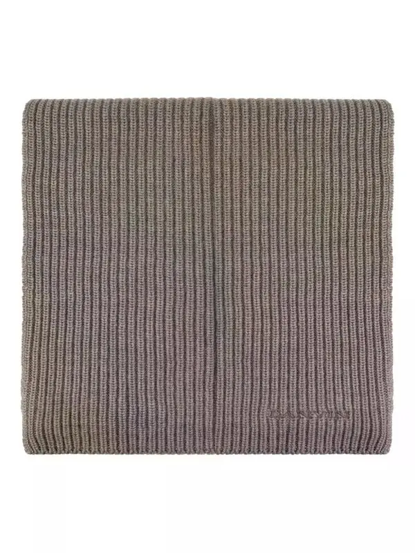 LANVIN Ribbed-knit Scarf - Neutrals