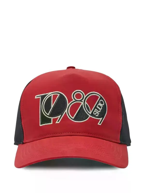 1989 STUDIO Logo Embroidered Cap - Red