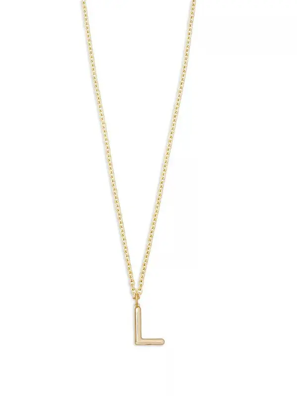ROXANNE ASSOULIN Big Puffy Initial Necklace - Gold