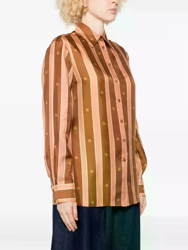 Zimmermann Stripe Floral-print Shirt