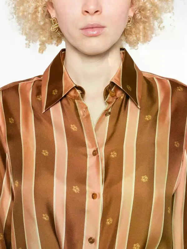 Zimmermann Stripe Floral-print Shirt