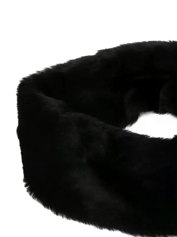 TOTEME Shearling Headband - Black