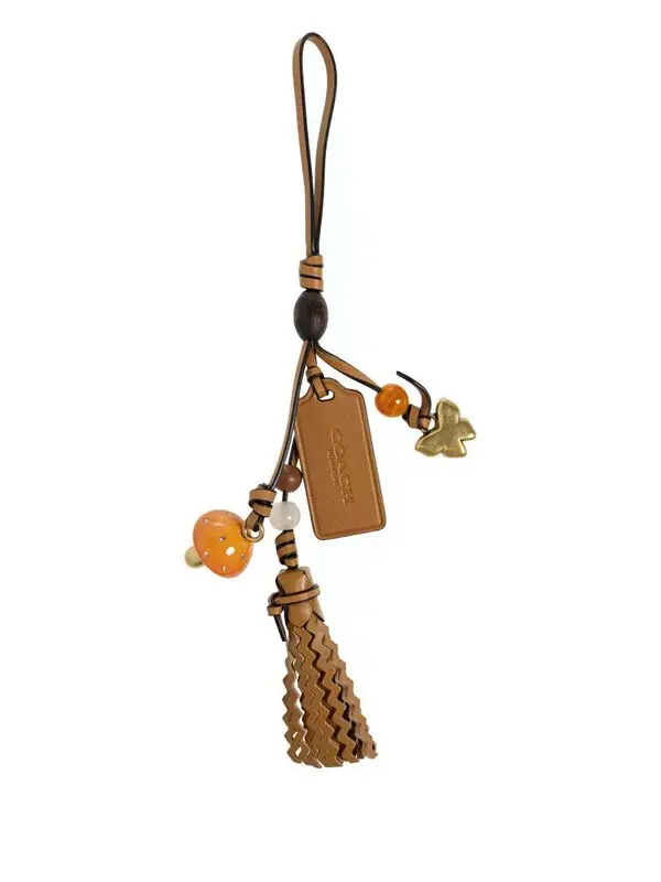 COACH Mushroom Heritage Bag Charm