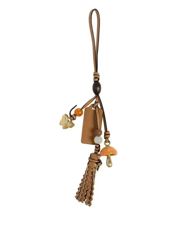 COACH Mushroom Heritage Bag Charm