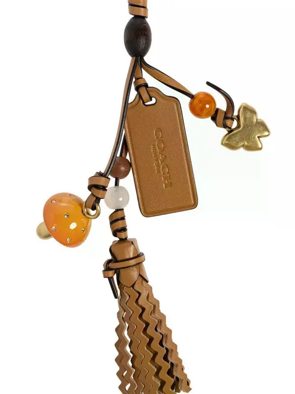 COACH Mushroom Heritage Bag Charm
