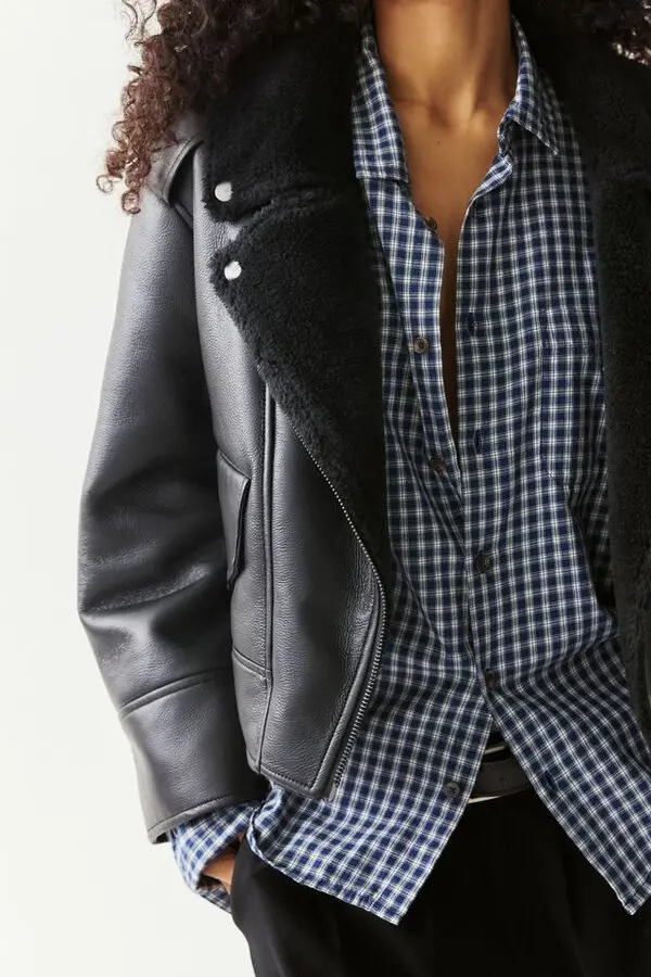UGG Finnian Luxefluff Moto Jacket