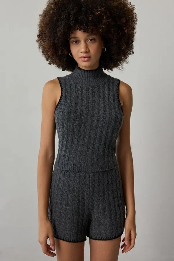 UGG Zariah Cable Knit Mockneck Tank Top