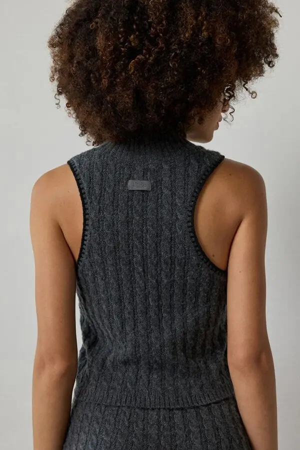 UGG Zariah Cable Knit Mockneck Tank Top