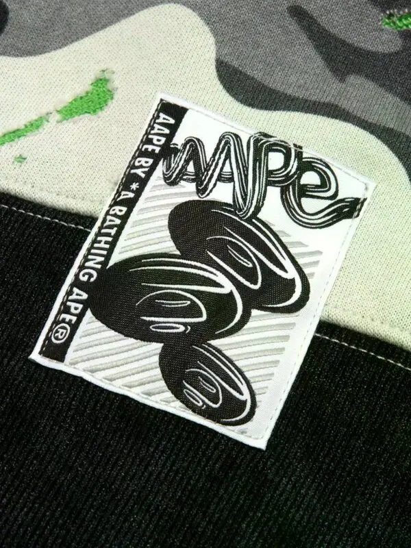 AAPE BY *A BATHING APE® Camouflage Logo Patch Sweatshirt