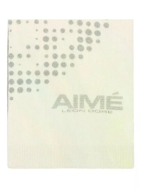 Aimé Leon Dore New Balance Geo-print Wool Scarf - Neutrals
