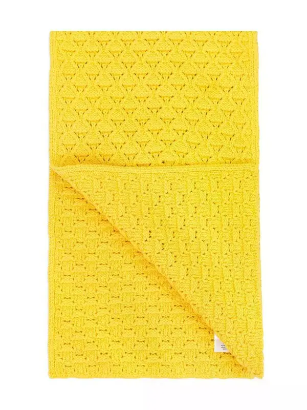 Aimé Leon Dore Eyelet-knit Scarf - Yellow