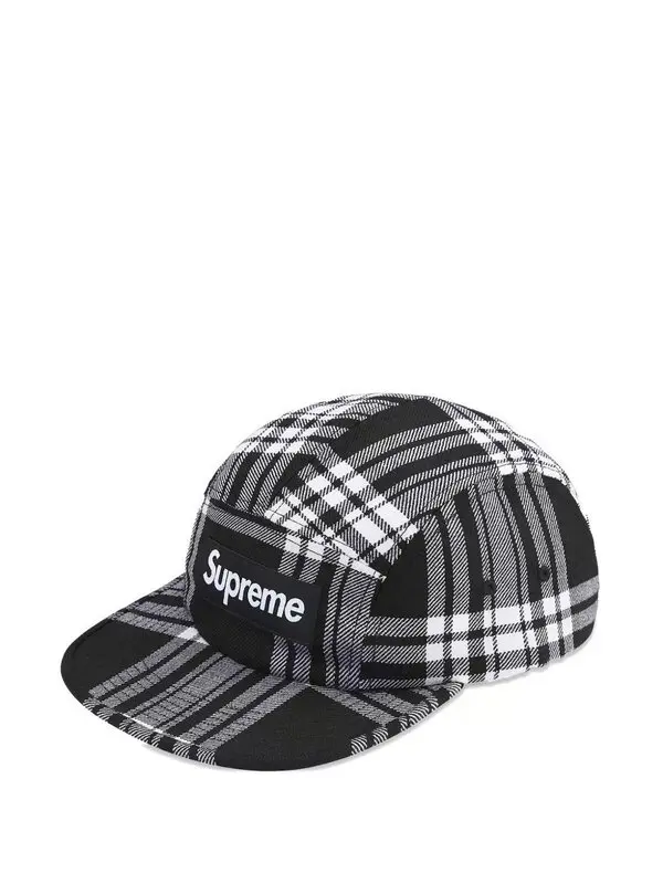 Supreme Logo-patch Cap - Black