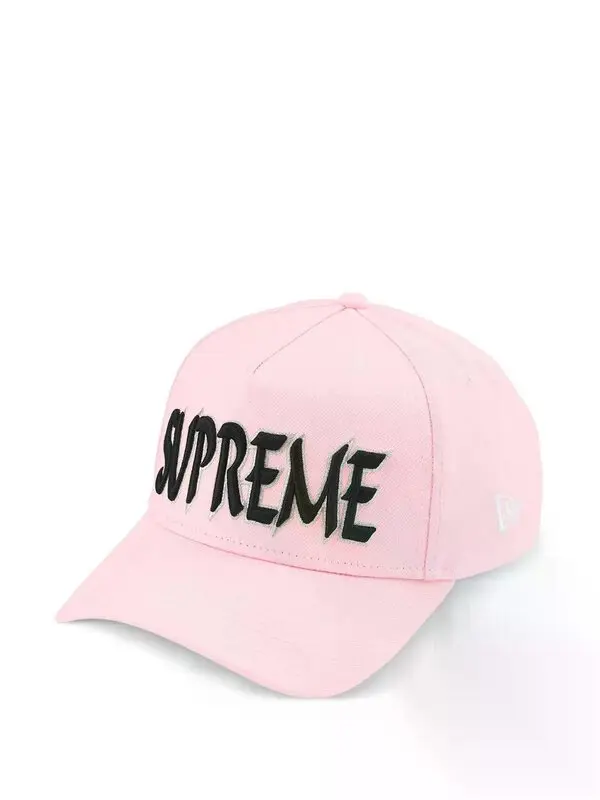 Supreme Logo-embroidered Cap - Pink