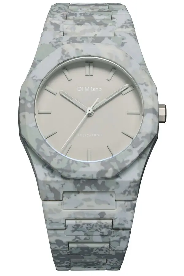 D1 MILANO Polycarbonate 40.5mm Bracelet Watch - Urban Camo