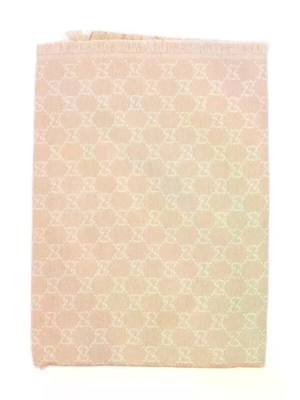 Gucci Gg-jacquard Scarf - Pink