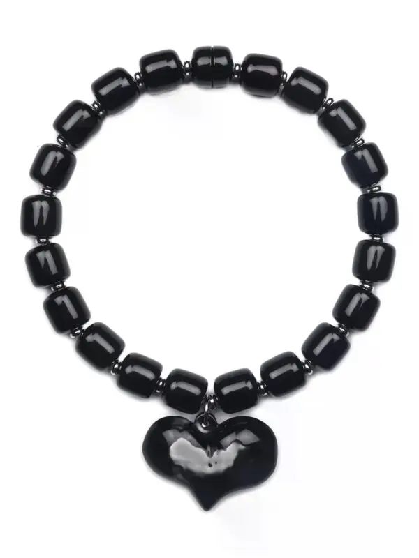 JULIETTA Amore Heart-charm Necklace - Black