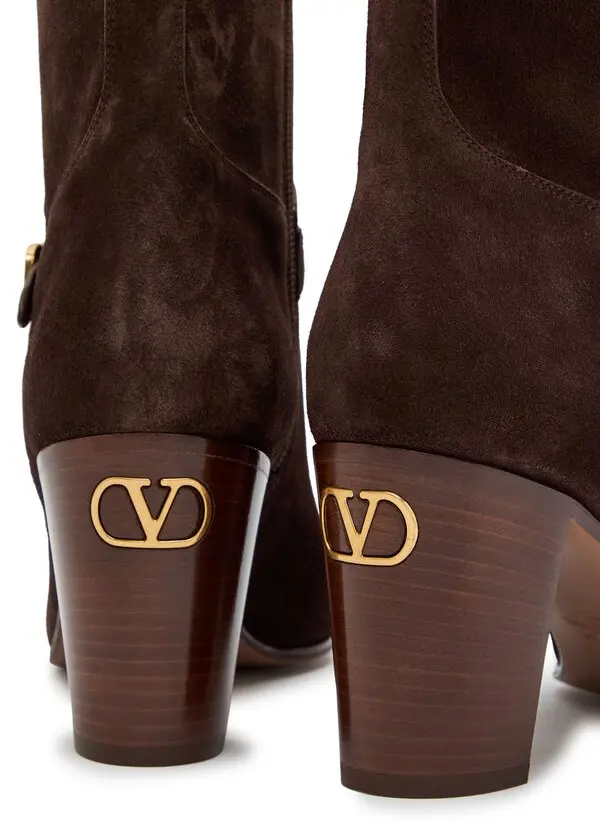 Valentino Garavani Pattie Suede Ankle Boots