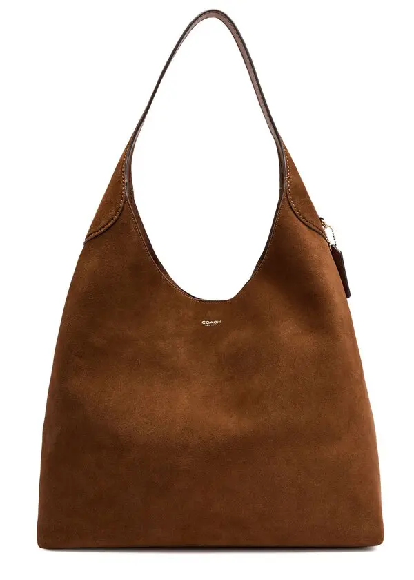 Coach Brooklyn 39 Suede Shoulder Bag - Brown
