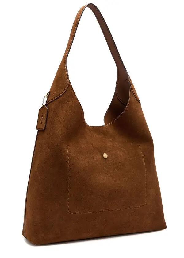 Coach Brooklyn 39 Suede Shoulder Bag - Brown