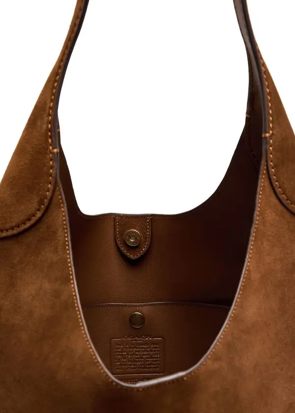Coach Brooklyn 39 Suede Shoulder Bag - Brown