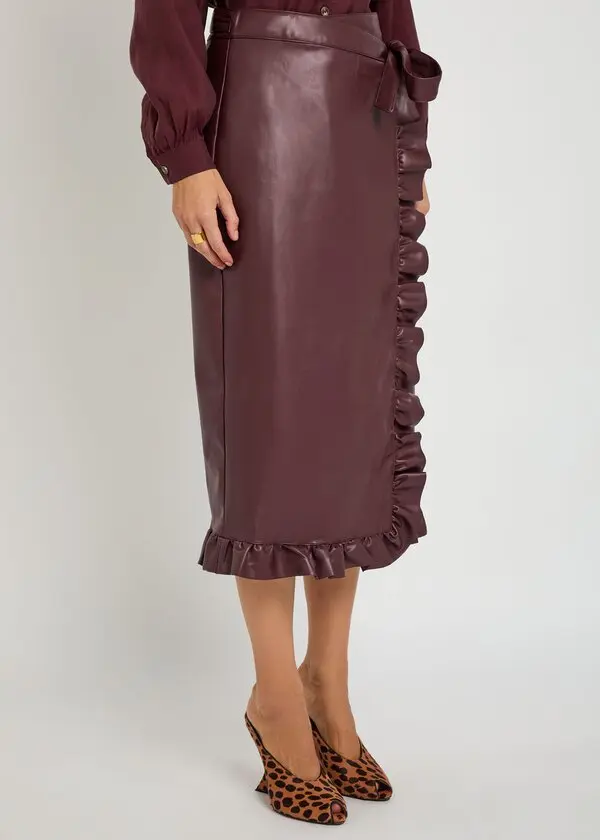 leather top maxi dress APHRODITE STRETCH LEATHER DRESS – AS by DF