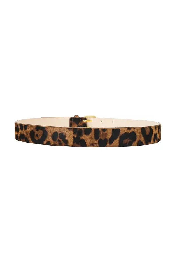DEHANCHE Mini Hutch Animal Belt - Dark Jaguar & Gold