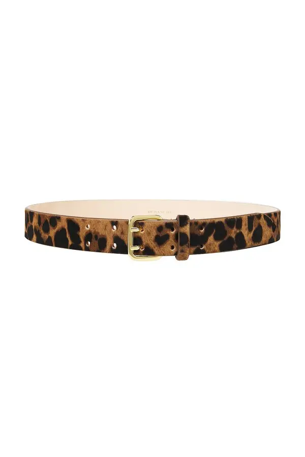 DEHANCHE Mini Hutch Animal Belt - Dark Jaguar & Gold