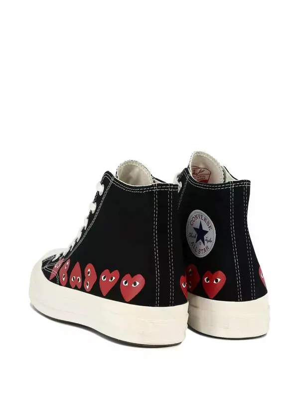 CONVERSE X COMME DES GARONS PLAY Heart-print High-top Sneakers