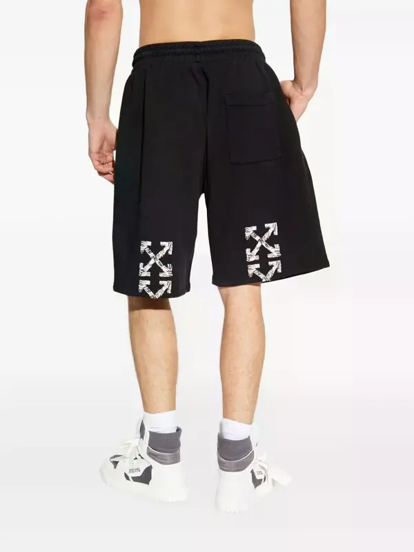 Off-White Logo-print Cotton Shorts