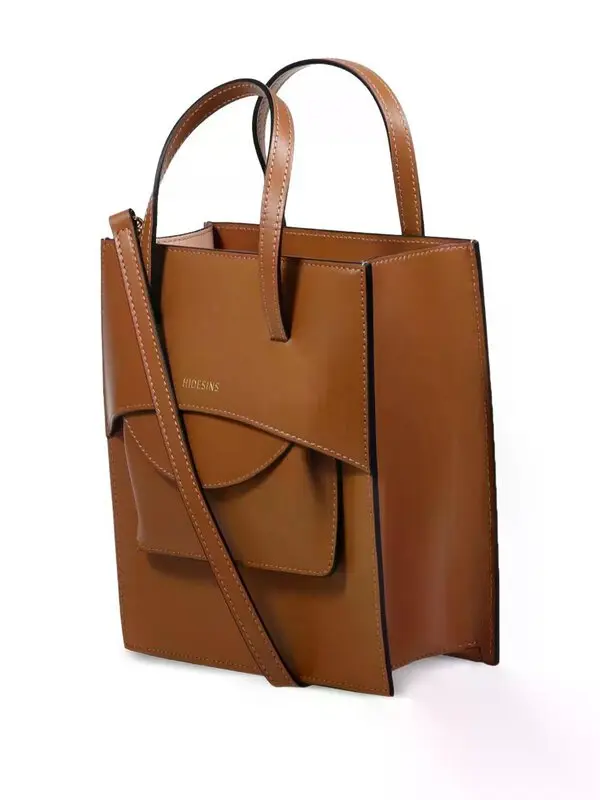 HIDESINS Flap Tote Bag - Brown