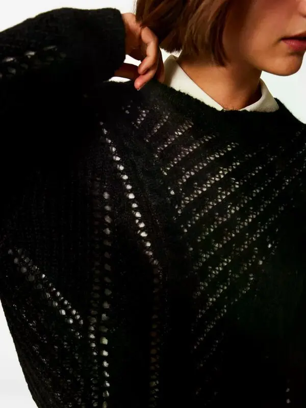 TWINSET Openwork Wool-blend Sweater