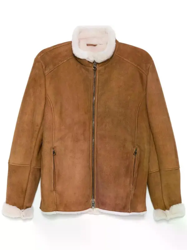ERALDO Sinner Shearling-trimmed Suede Jacket