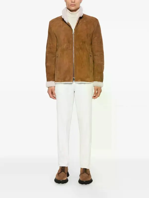 ERALDO Sinner Shearling-trimmed Suede Jacket