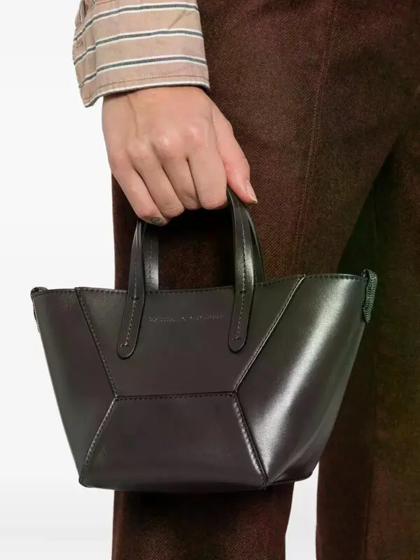 Brunello Cucinelli Mini Bc Duo Tote - Brown