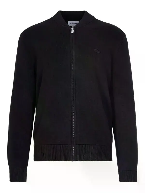 Lacoste Logo-appliqué Zip-up Cardigan