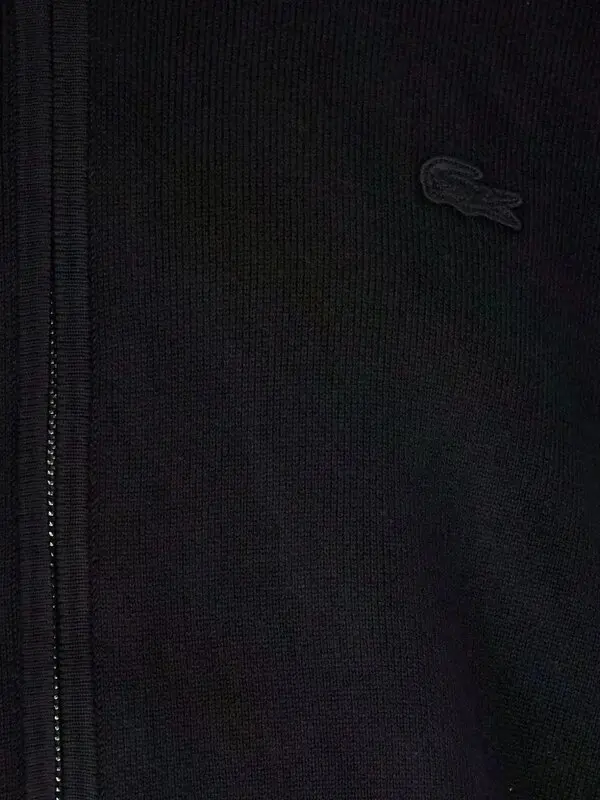 Lacoste Logo-appliqué Zip-up Cardigan