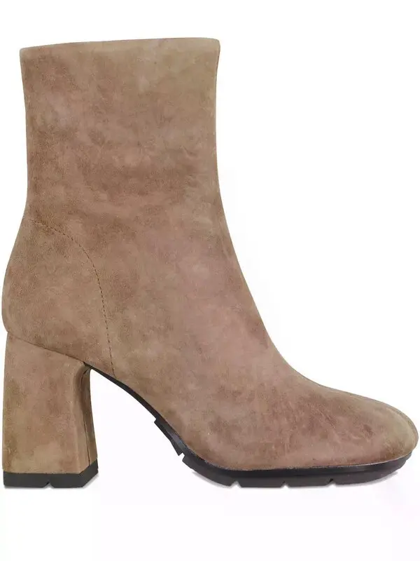 Ash 85mm Zip Boots - Brown