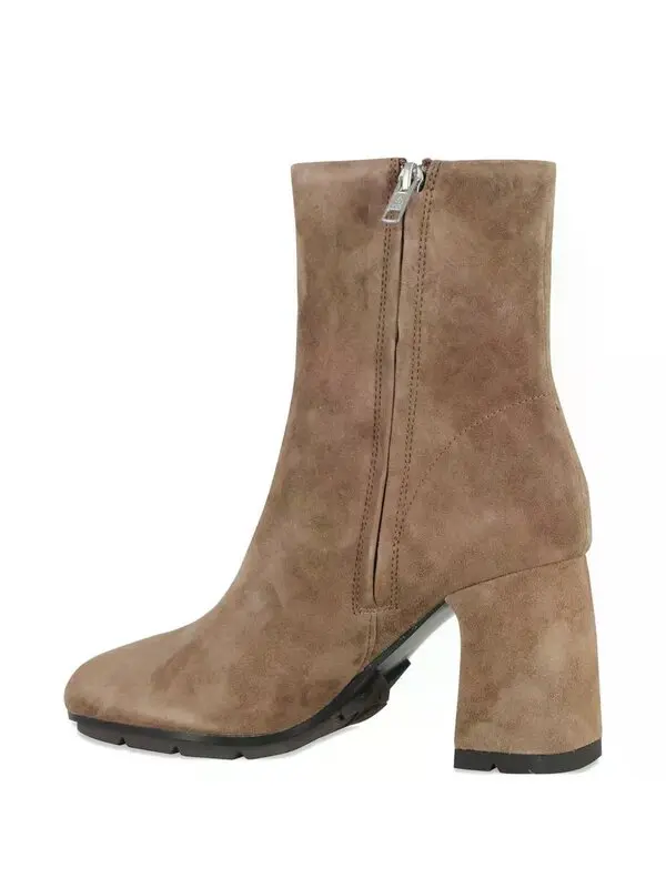 Ash 85mm Zip Boots - Brown