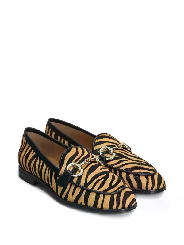 PEDRO MIRALLES Animal-print Horsebit Loafers