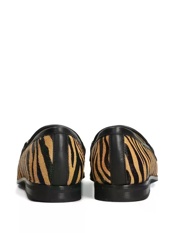 PEDRO MIRALLES Animal-print Horsebit Loafers