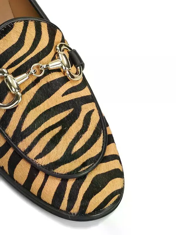 PEDRO MIRALLES Animal-print Horsebit Loafers