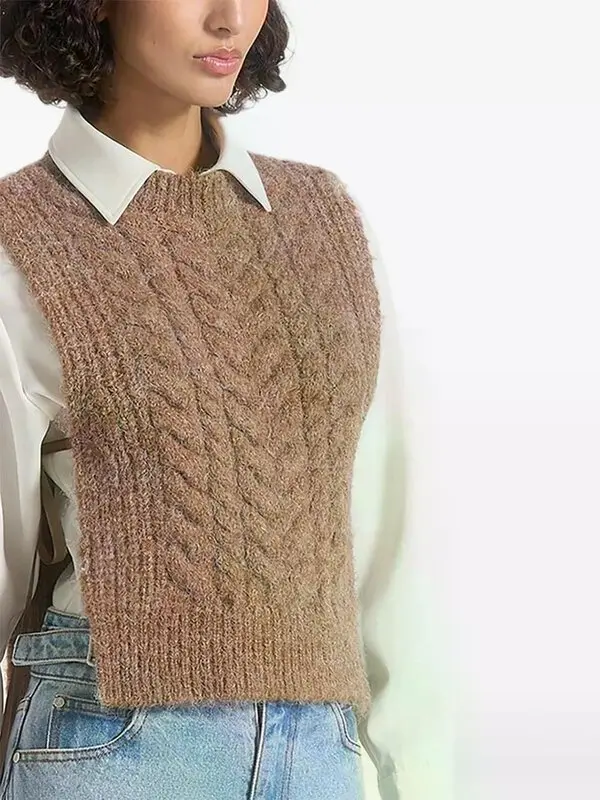 Manière De Voir Danya Cable-knit Vest
