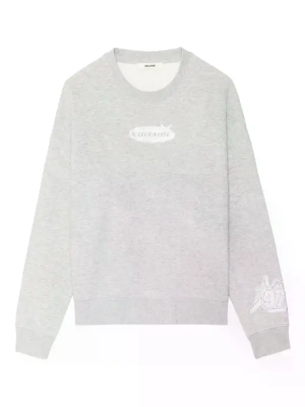 Zadig&Voltaire Mira Sweatshirt With Rhinestone Embellishments