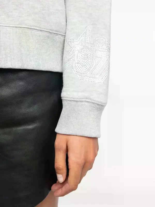 Zadig&Voltaire Mira Sweatshirt With Rhinestone Embellishments