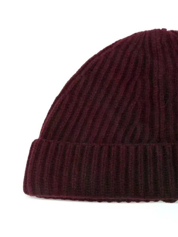 AMARANTO Ribbed-knit Beanie
